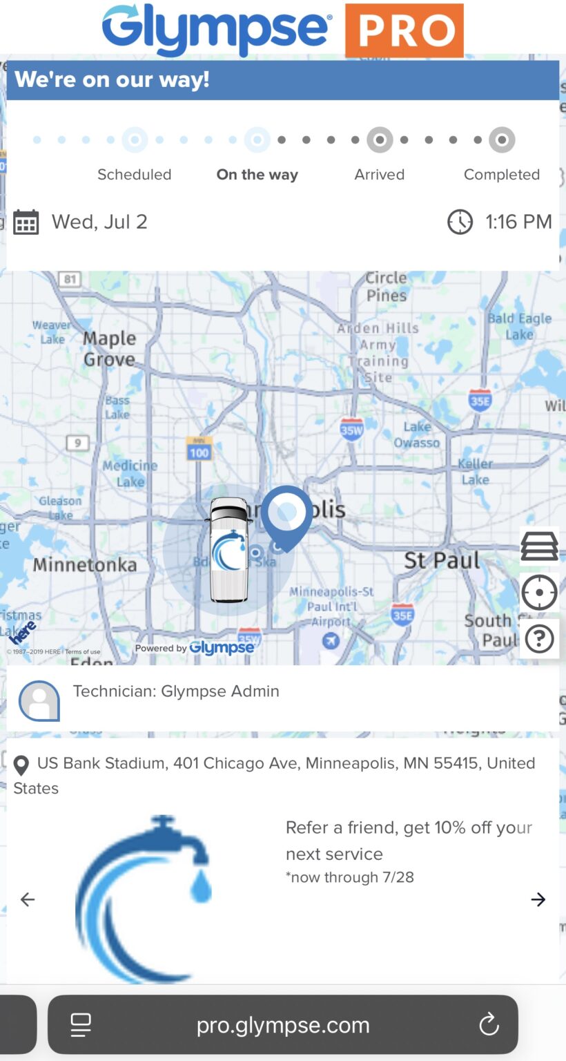 New from Glympse PRO: Turn Customer Wait Time into Revenue with the Ads Carousel - Glympse